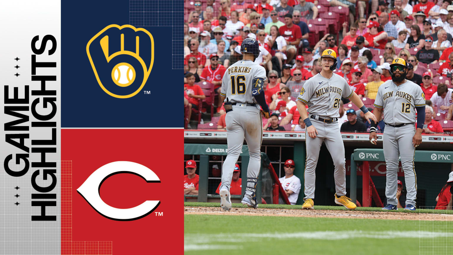 Blake Perkins leads Brewers to 10-8 win over Reds | 06/03/2023 ...
