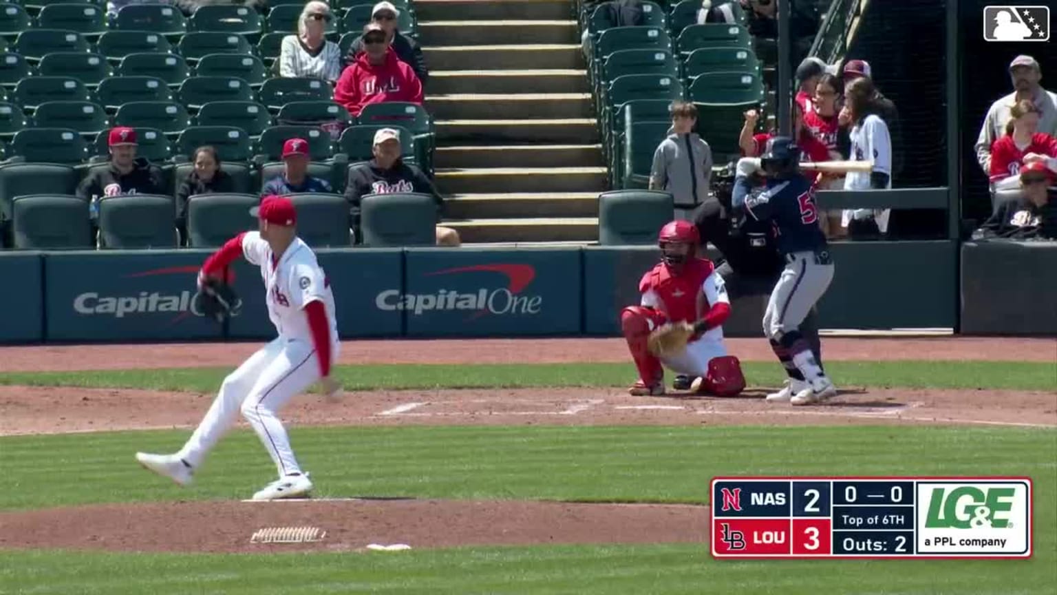 Luis Lara homers (7) on a fly ball to left field. | 05/06/2026 | MLB.com