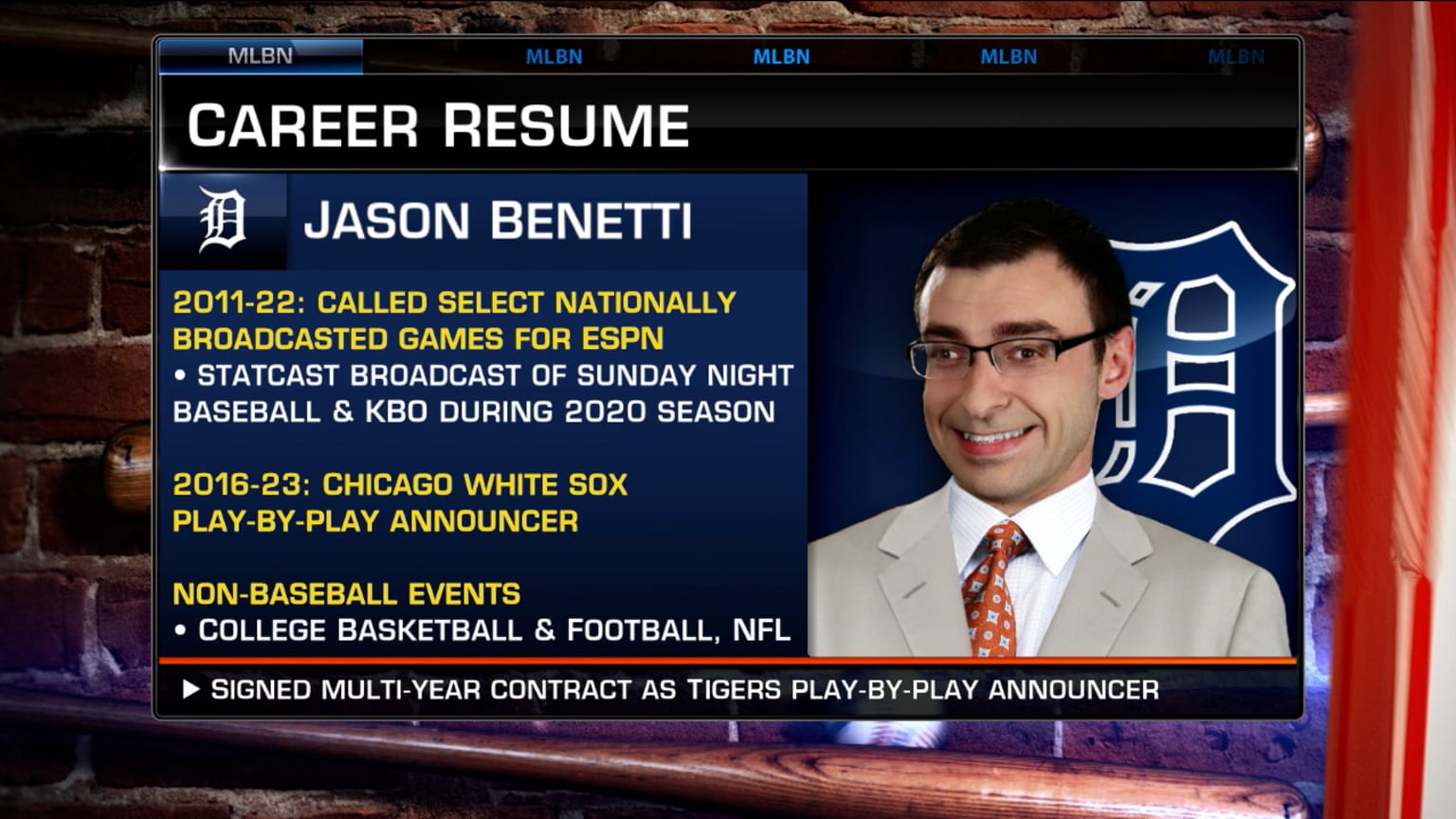 New Tigers announcer Jason Benetti on new position | 11/09/2023 ...