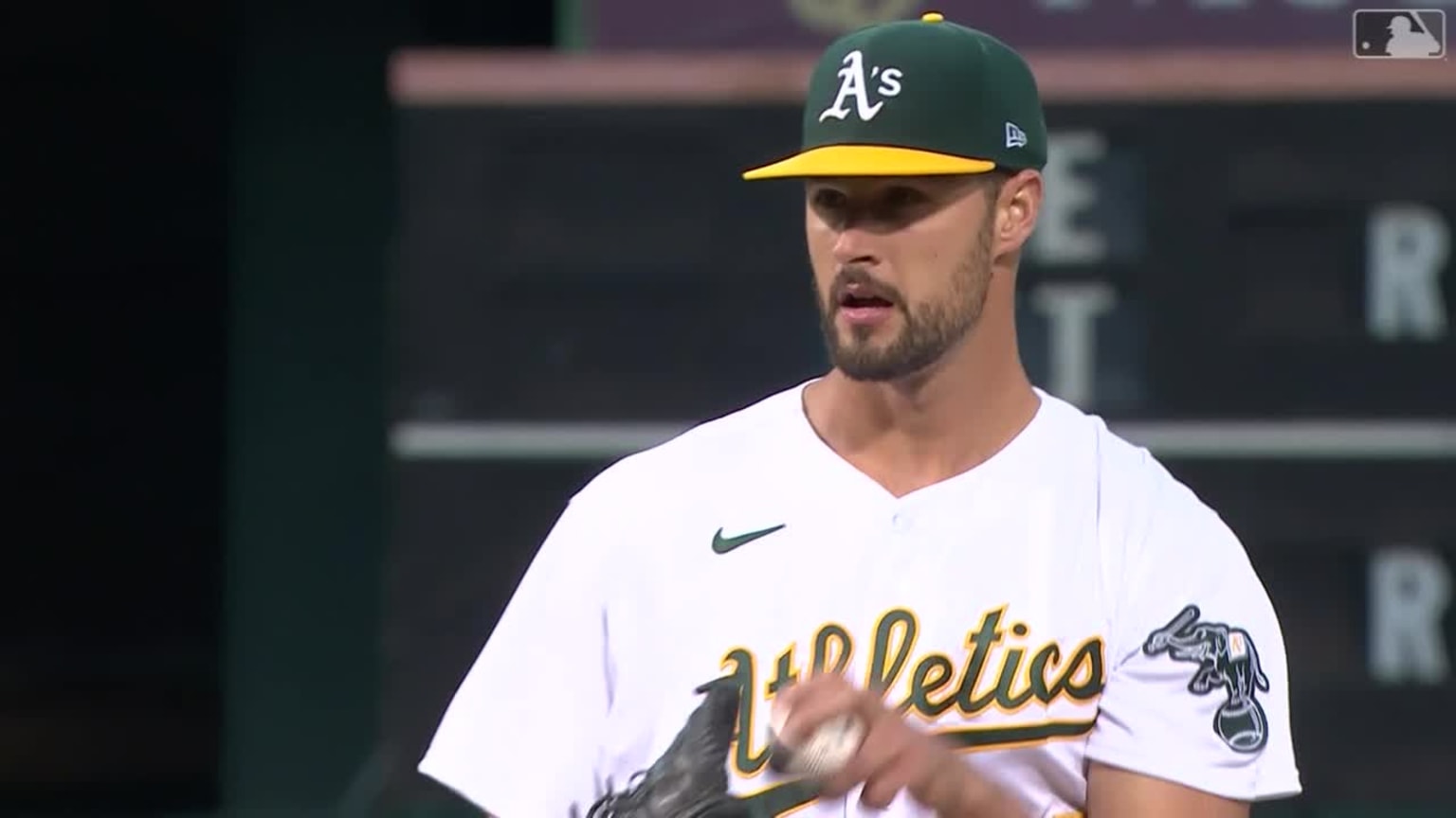 Kyle Muller K's Patrick Wisdom in the 4th inning | 04/17/2023 | Athletics
