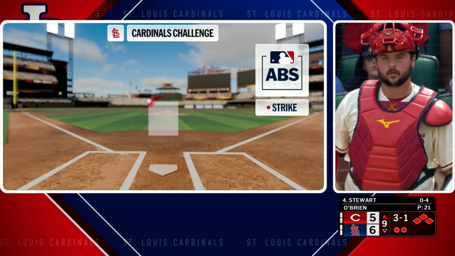 Ball 4 overturned after ABS challenge | 06/06/2026 | St. Louis Cardinals