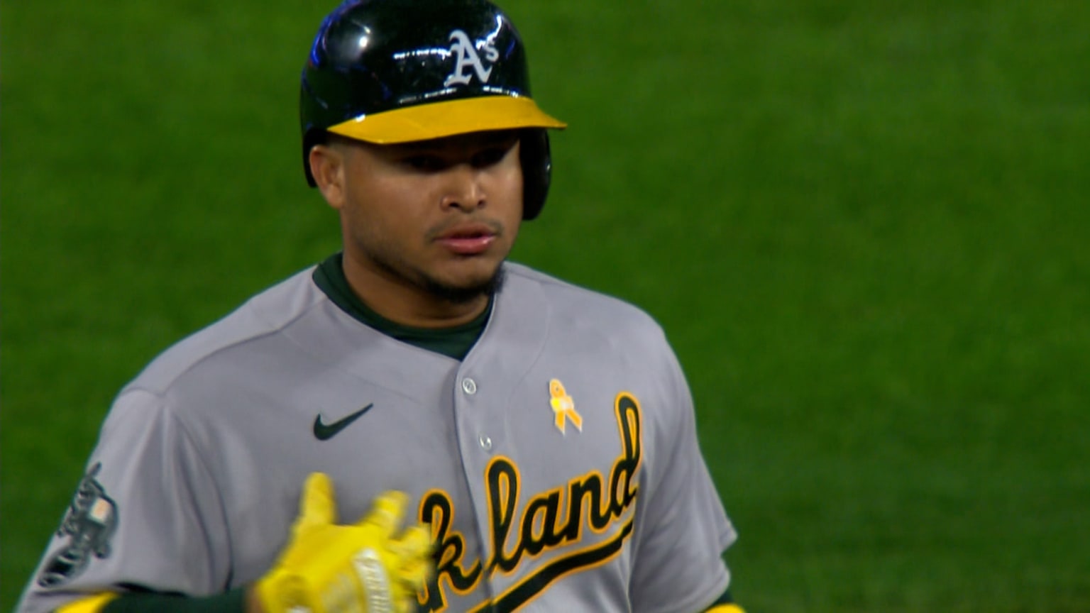 Jordan Diaz hits an RBI double to right field | 09/26/2023 | Athletics