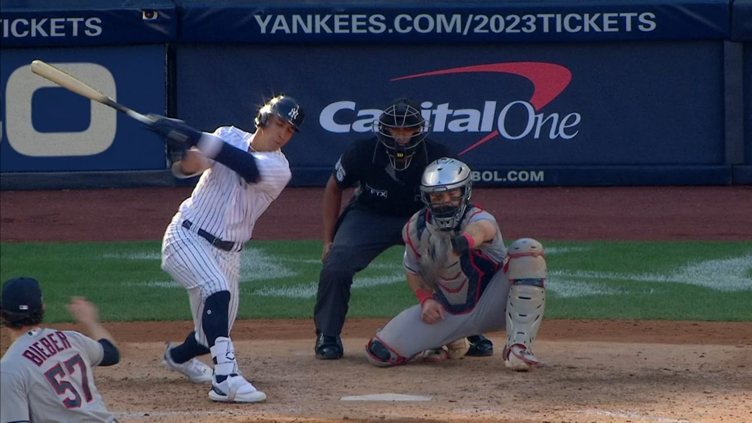 Shane Bieber gets Cabrera to strike out swinging | 10/14/2022 ...