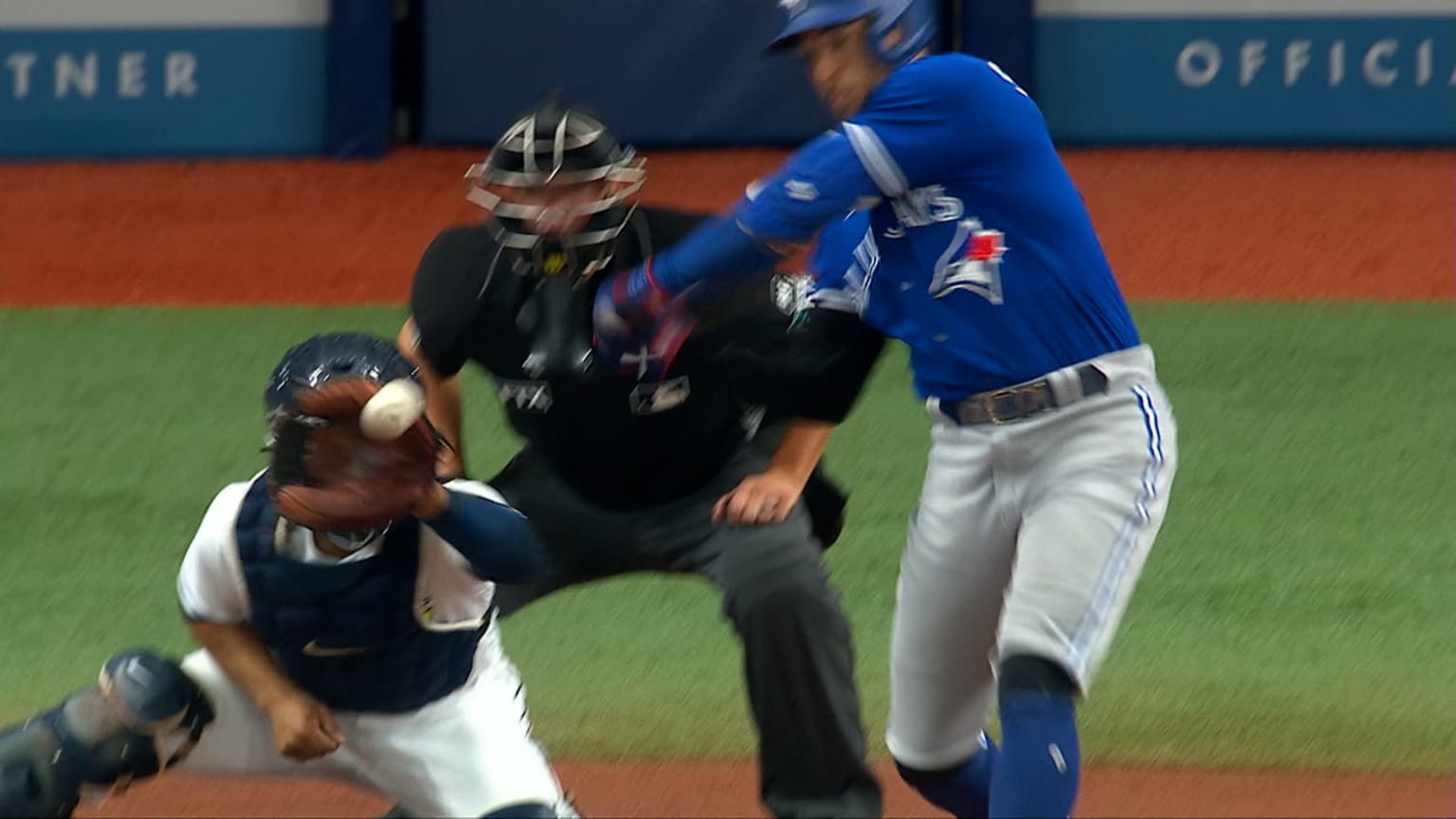 George Springer is awarded first base on CI | 09/24/2022 | MLB.com