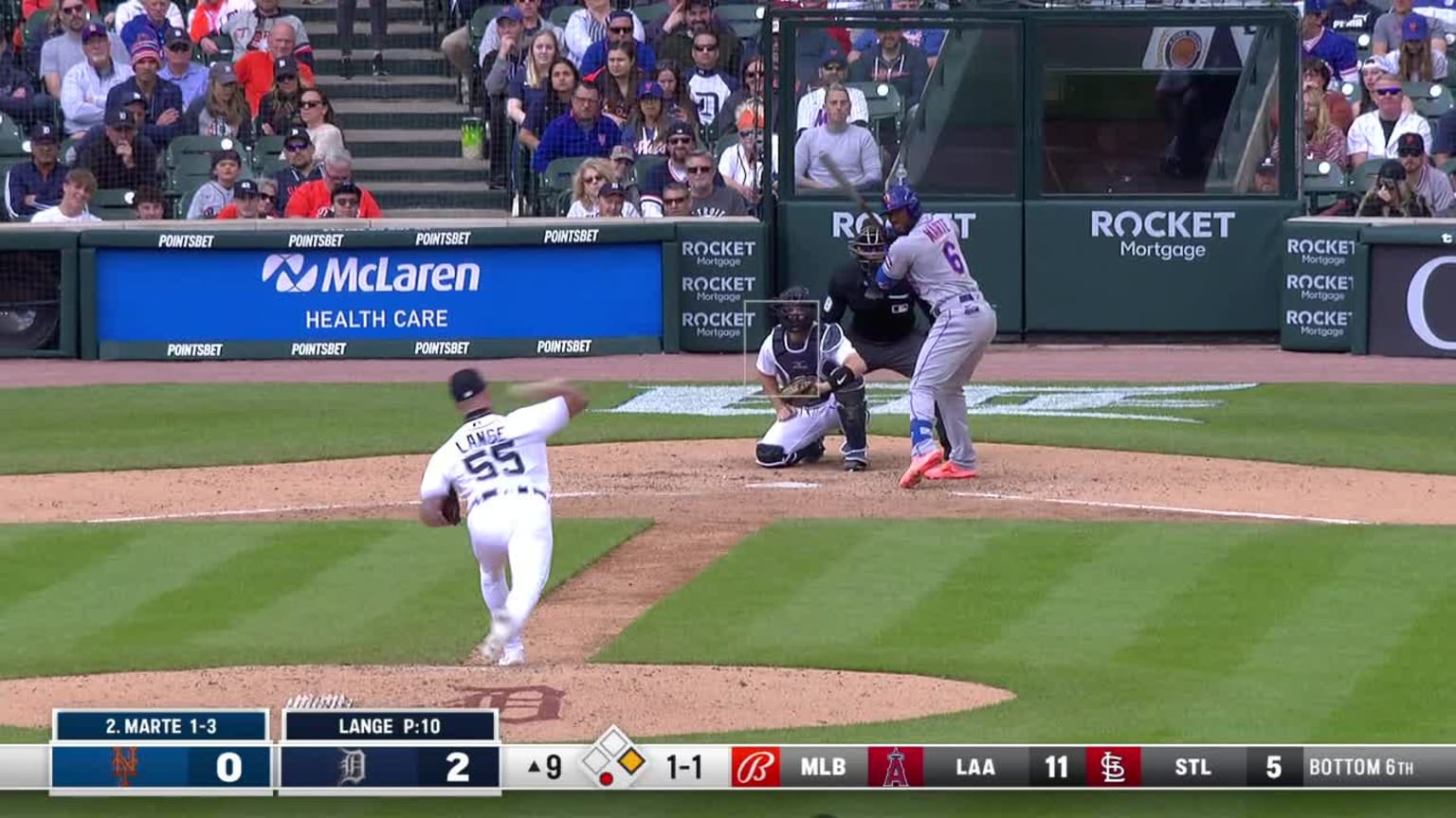 Jake Rogers throws out Nimmo trying to steal second | 05/04/2023 ...