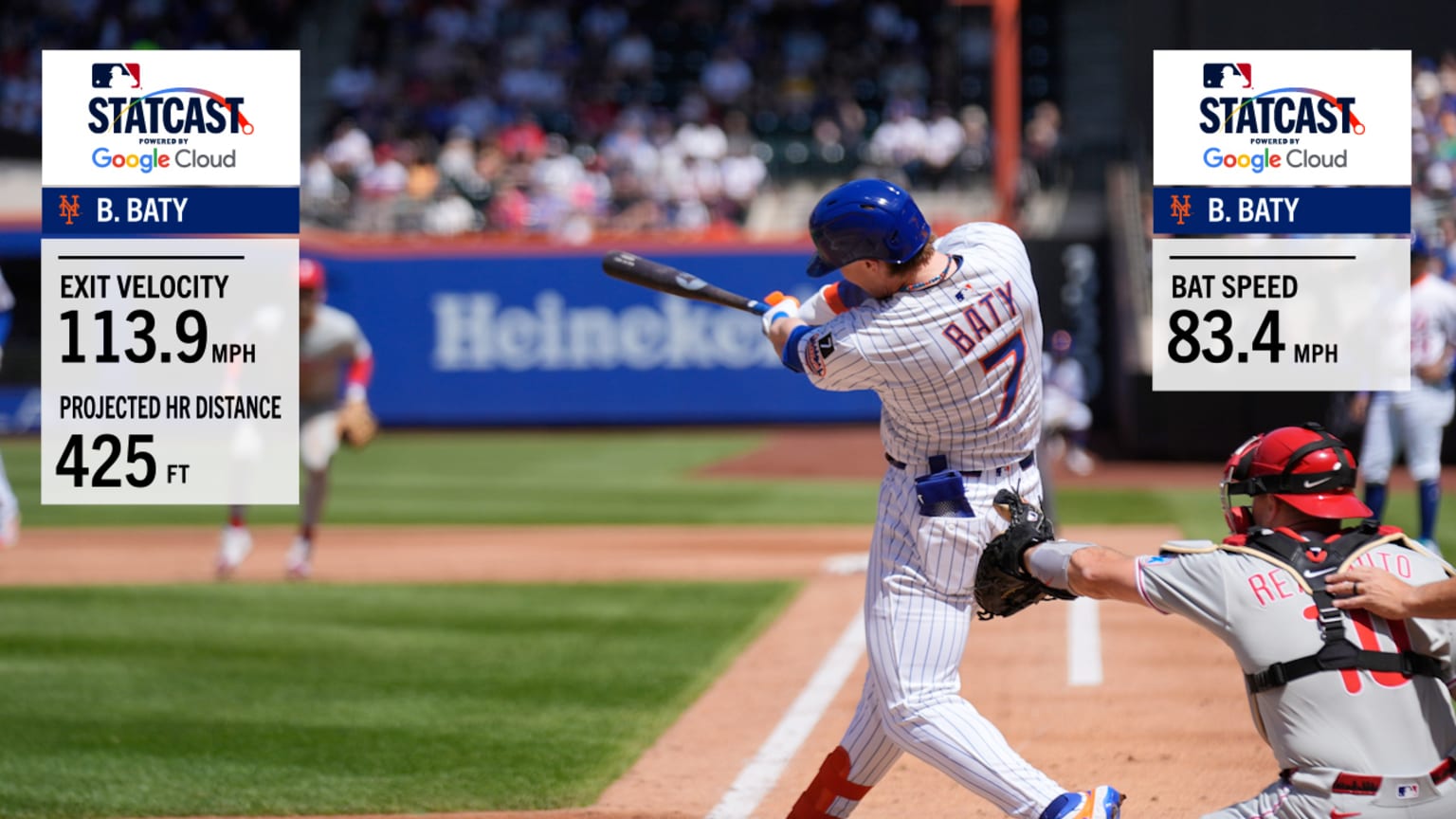 Brett Baty's 113.9 mph, 425-foot home run | 04/23/2025 | MLB.com