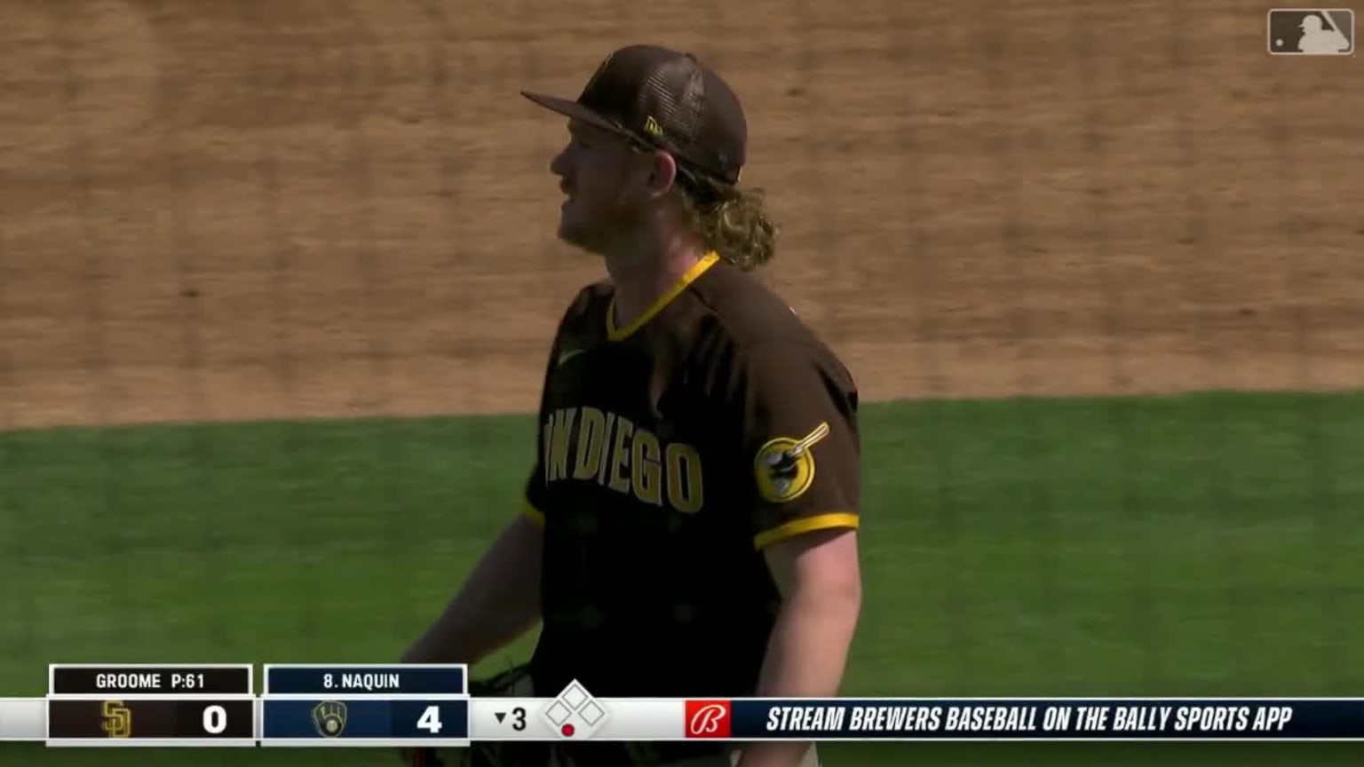 Jay Groome strikes out three in 3 1/3 frames | 03/23/2023 | San Diego ...