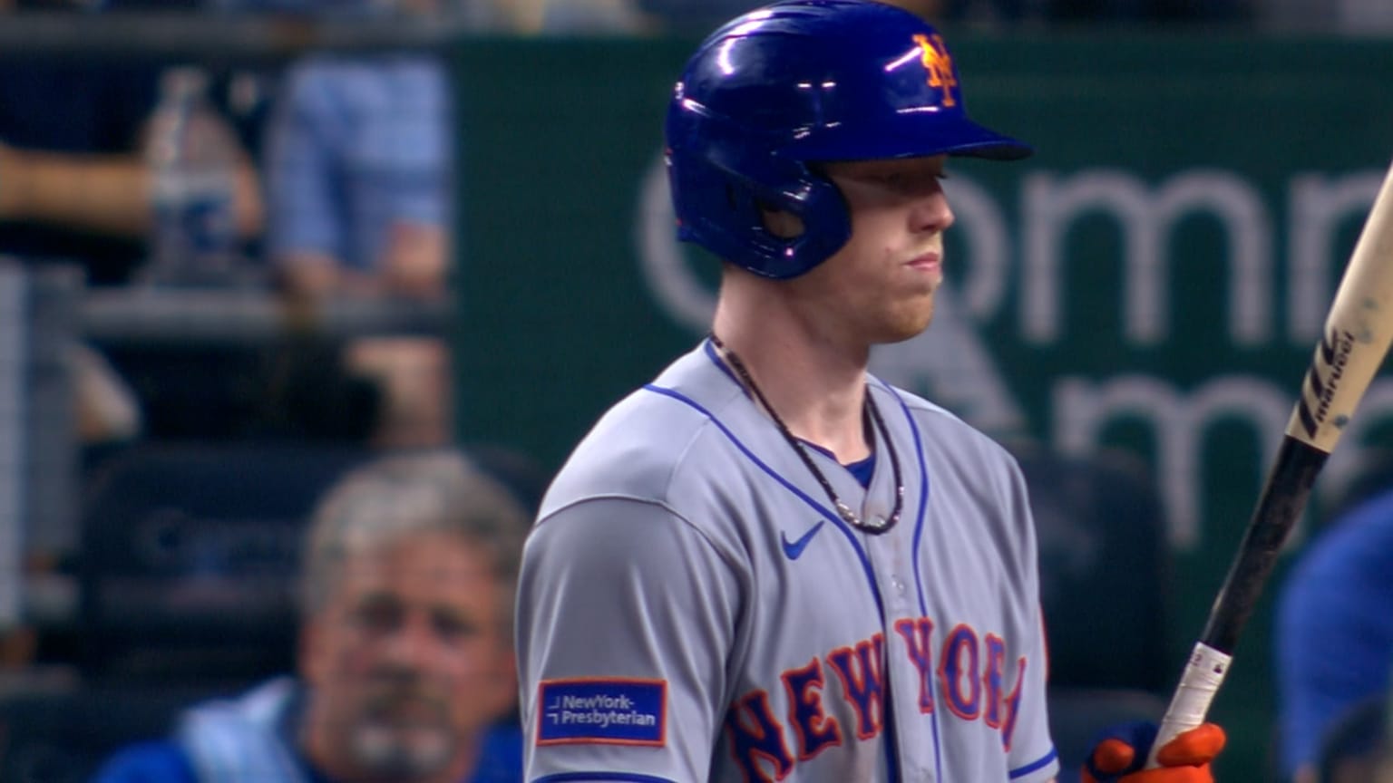 Brett Baty walks with the bases loaded tying the game | 08/01/2023 ...