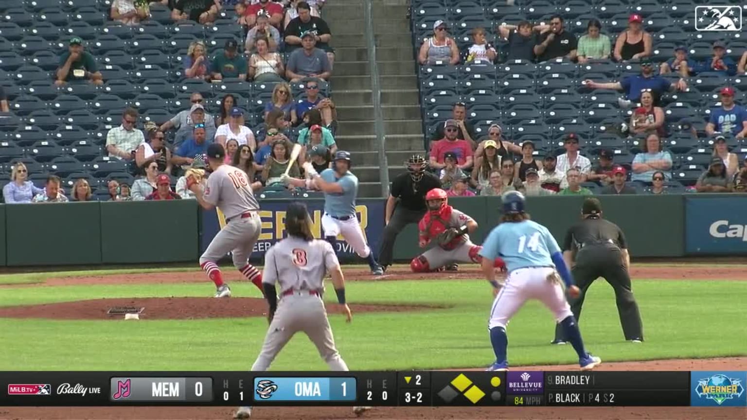 Tucker Bradley hits two-run double in the 2nd inning | 06/04/2023 | Kansas City Royals