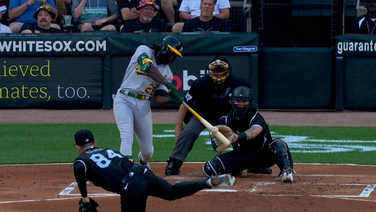 Lawrence Butler hits an RBI single to center field | 08/25/2023 | Athletics
