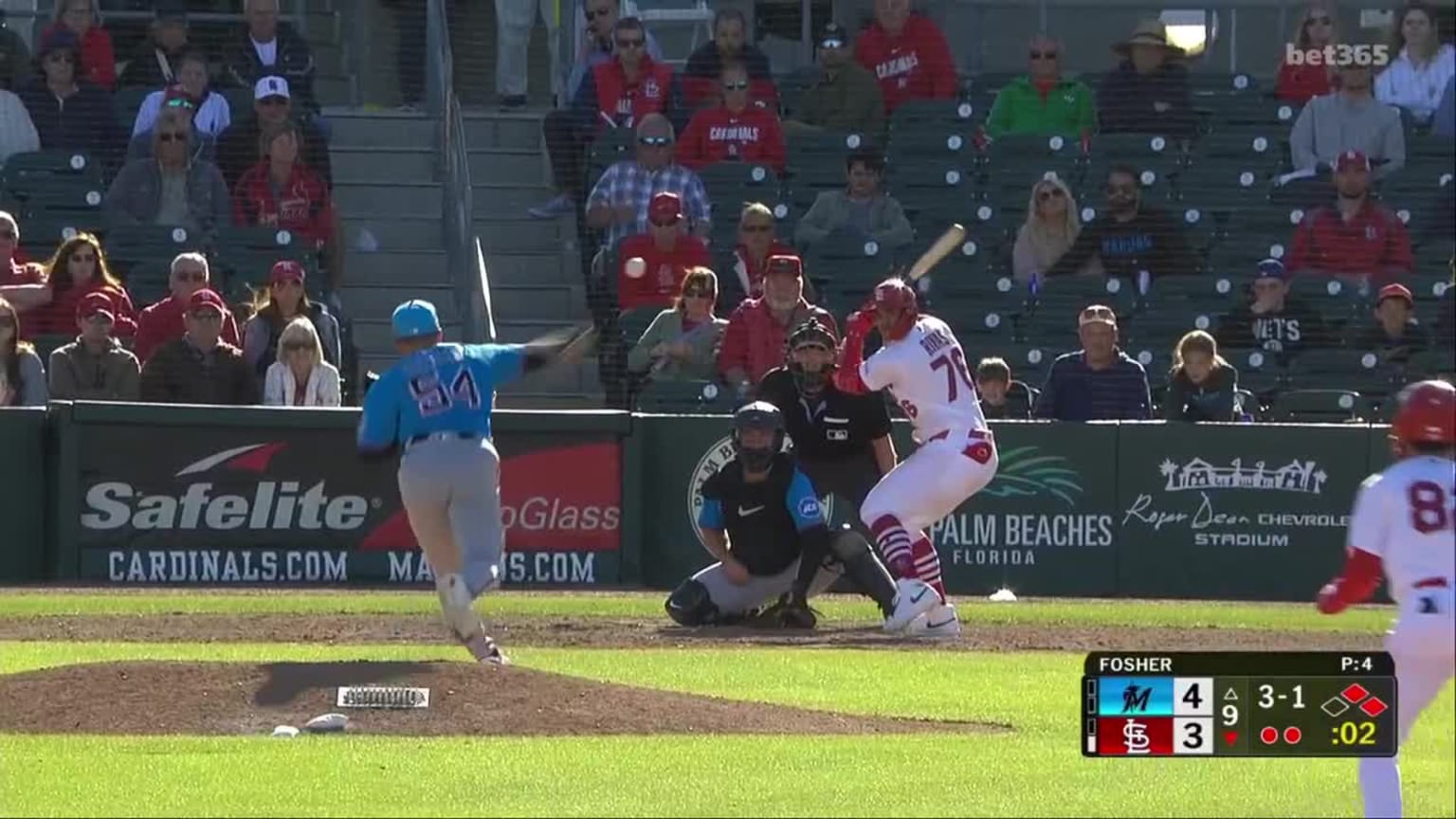 Jeremy Rivas' game-tying ground-rule double | 02/23/2026 | St. Louis ...