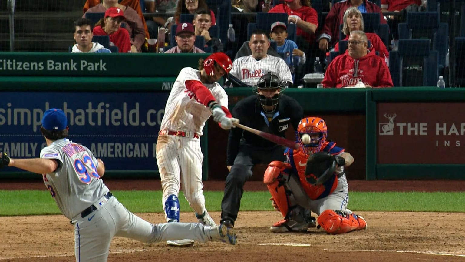 Bryce Harper rips a single that scores Trea Turner | 09/24/2023 | Philadelphia Phillies