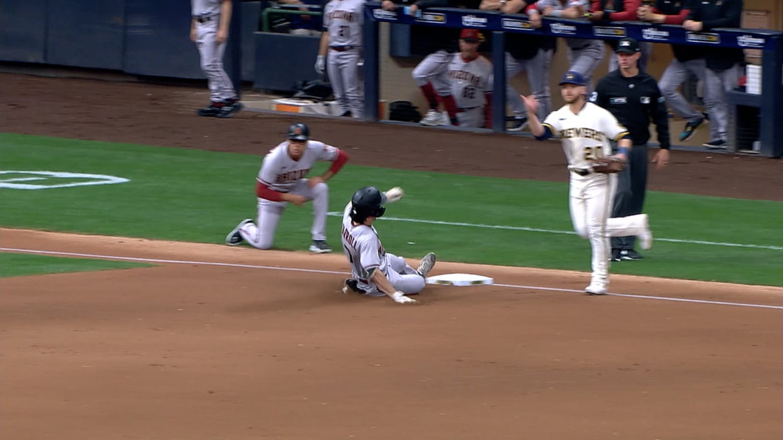 Corbin Carroll takes 10.75 seconds to get to third | 10/03/2022 ...