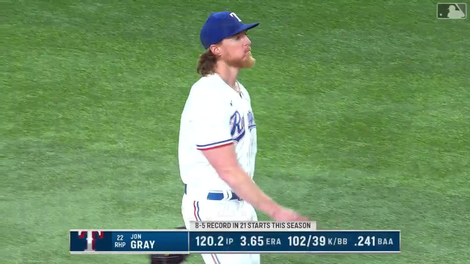 Jon Gray strikes out four batters vs. Angels | 08/16/2023 | Texas Rangers