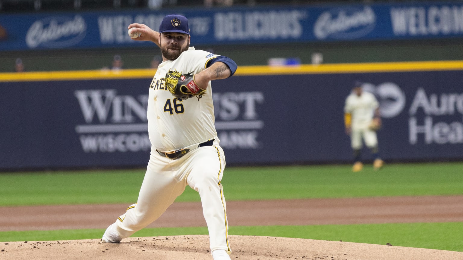 Bryse Wilson fans Austin Shenton | 04/29/2024 | Milwaukee Brewers