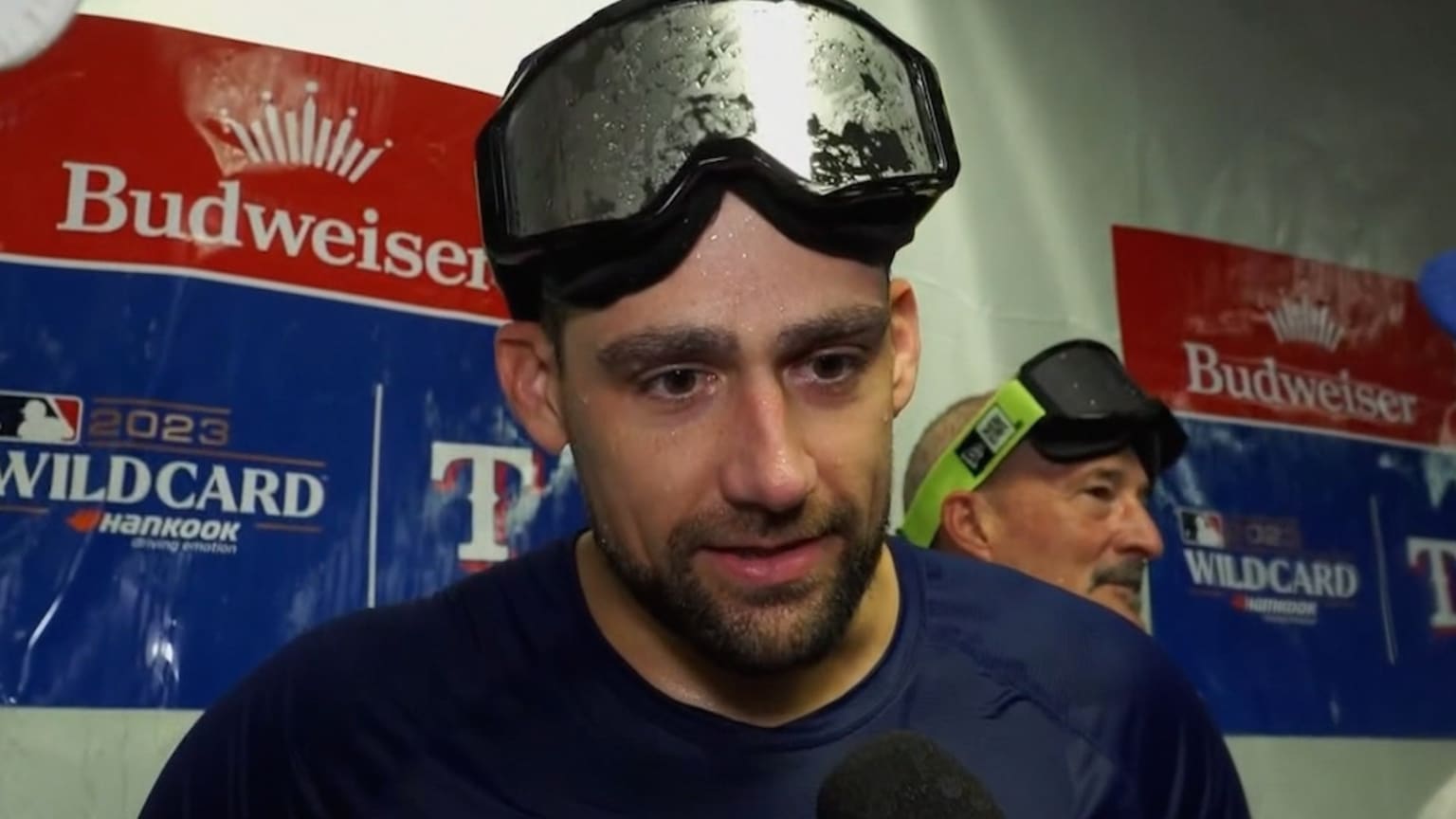 Nathan Eovaldi on clinching spot in ALDS | 10/04/2023 | Texas Rangers