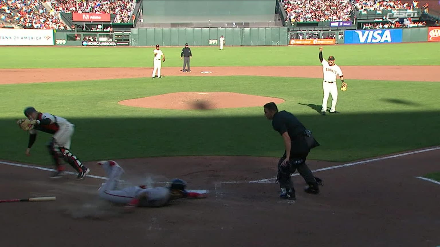 Arcia is thrown out at home plate after review | 08/27/2023 | Minnesota ...