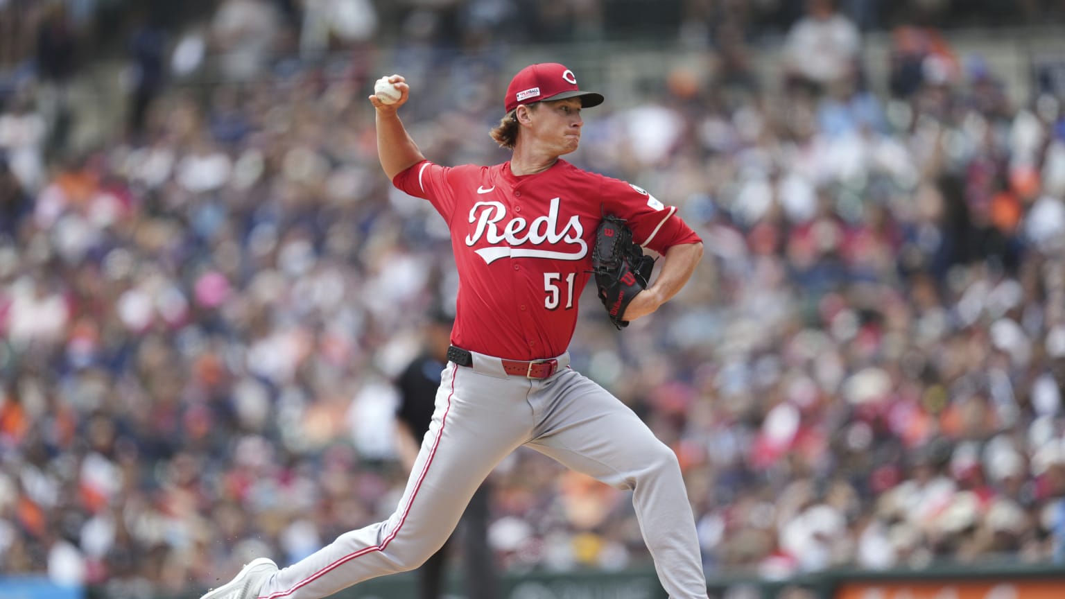 Brady Singer's first strikeout of the game | 06/14/2025 | Cincinnati Reds