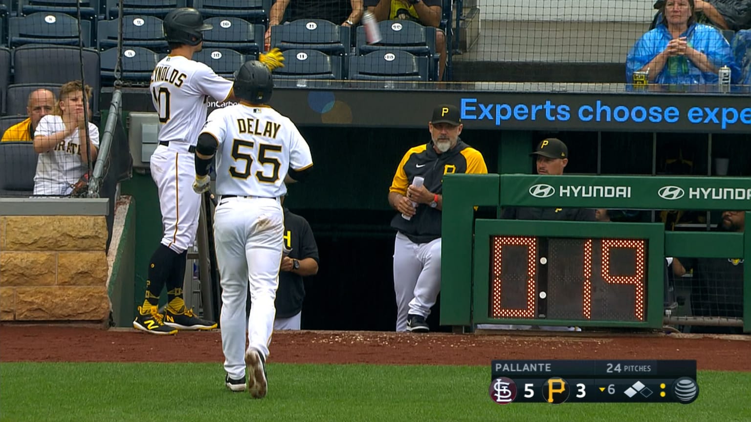 Jason Delay knocks an RBI groundout | 08/23/2023 | Pittsburgh Pirates