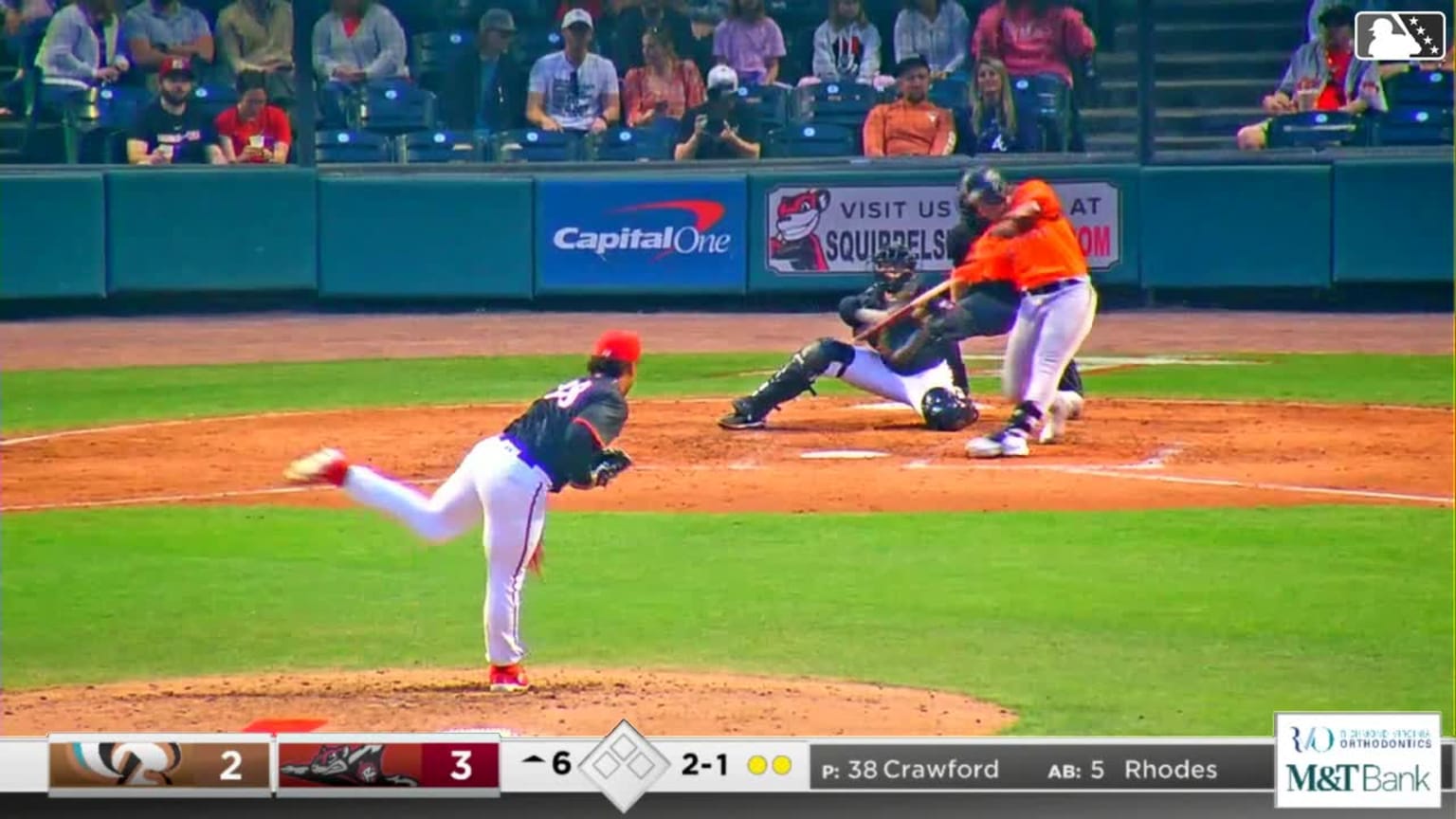 John Rhodes clubs a solo home run to left field | 04/25/2024 | MLB.com