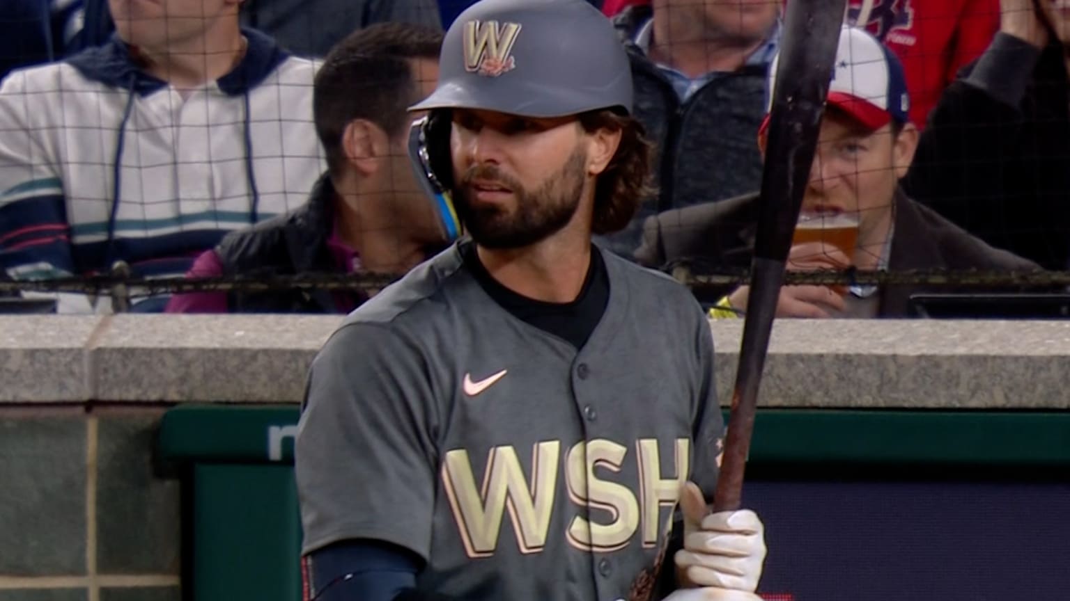 Jesse Winker lifts a sacrifice fly | 04/19/2024 | Washington Nationals