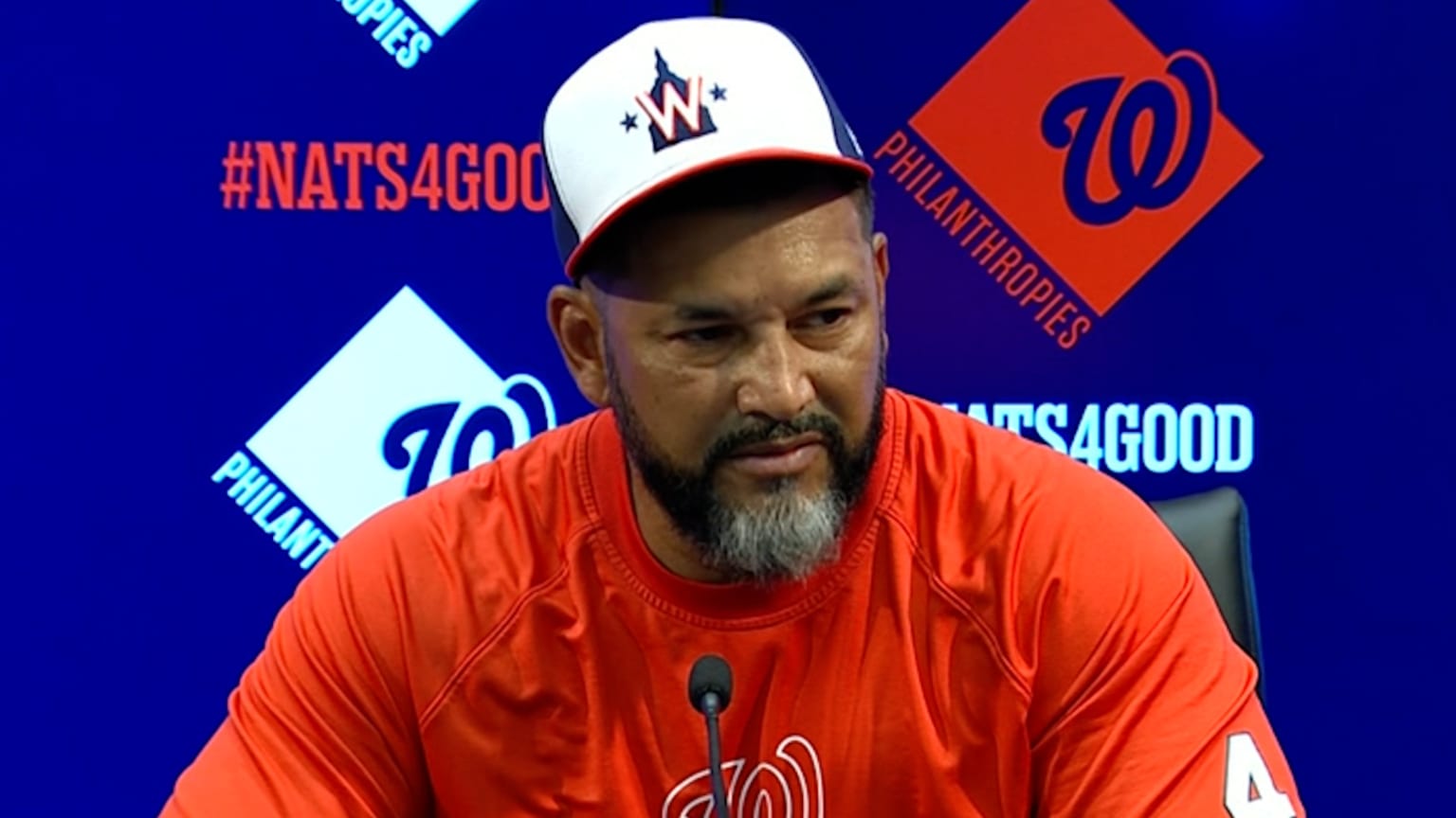 Dave Martinez discusses Wood, Parker in win | 08/04/2024 | Washington ...