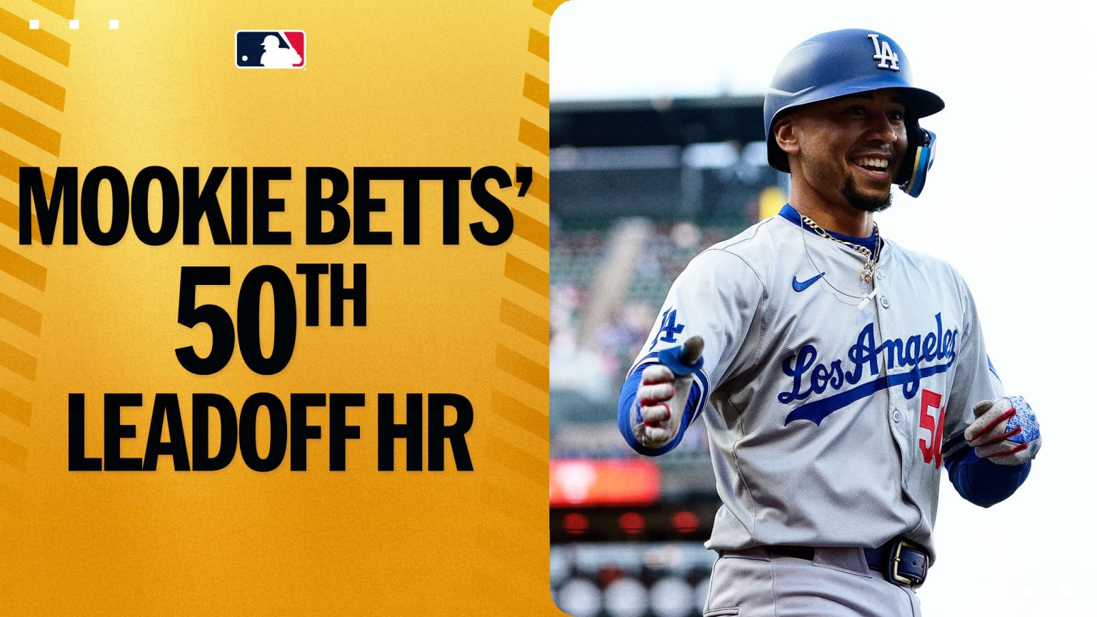 Mookie Betts' 50th career leadoff homer | 05/13/2024 | Los Angeles Dodgers