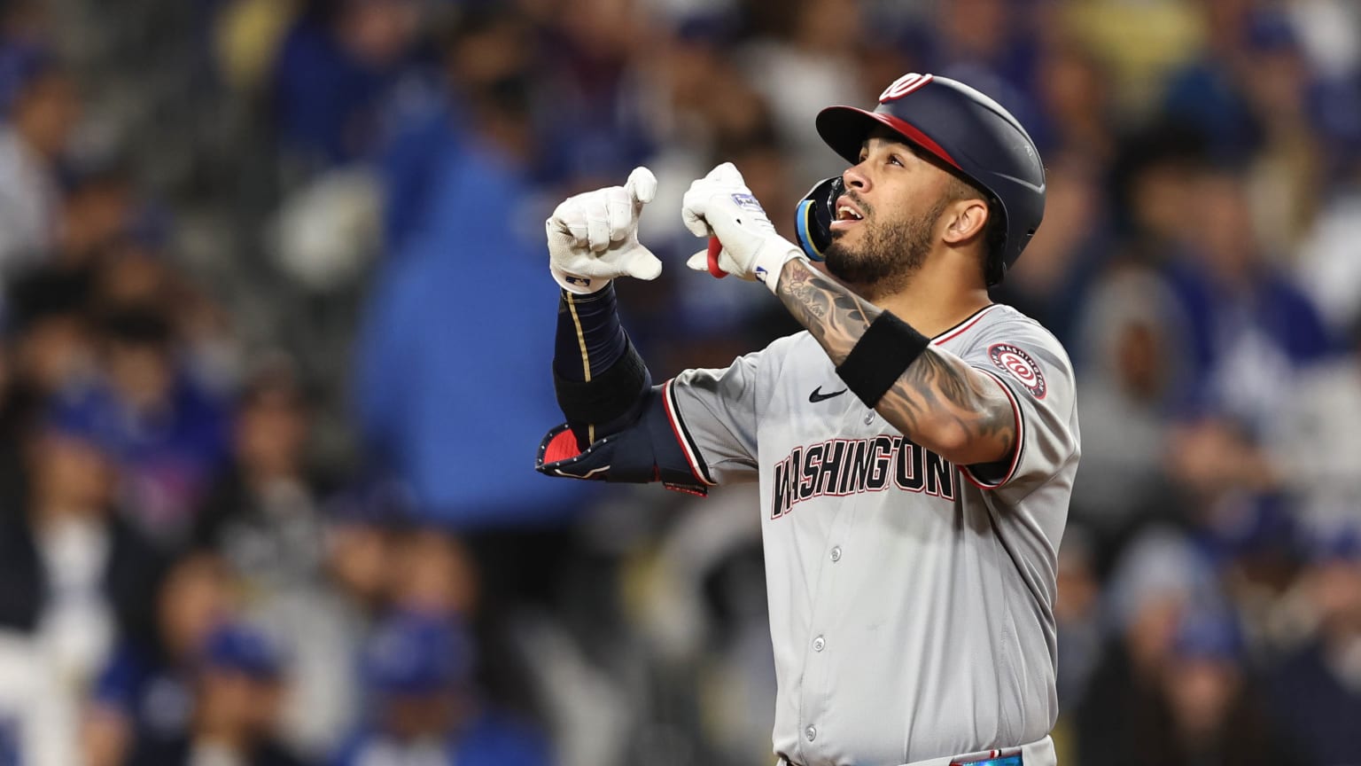 Luis García Jr. hits a three-run homer to left (1) | 04/15/2024 ...