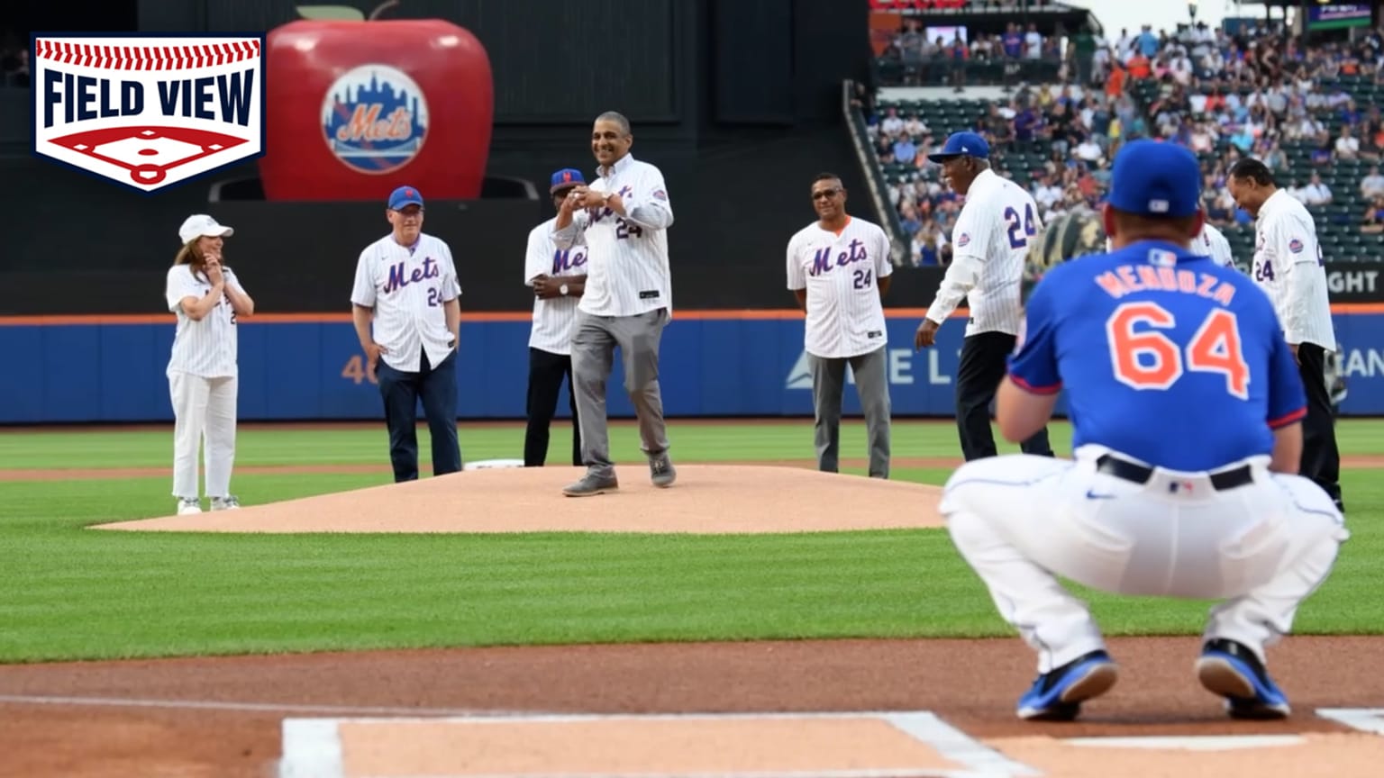 Field view of Michael Mays' first pitch | 06/26/2024 | New York Mets