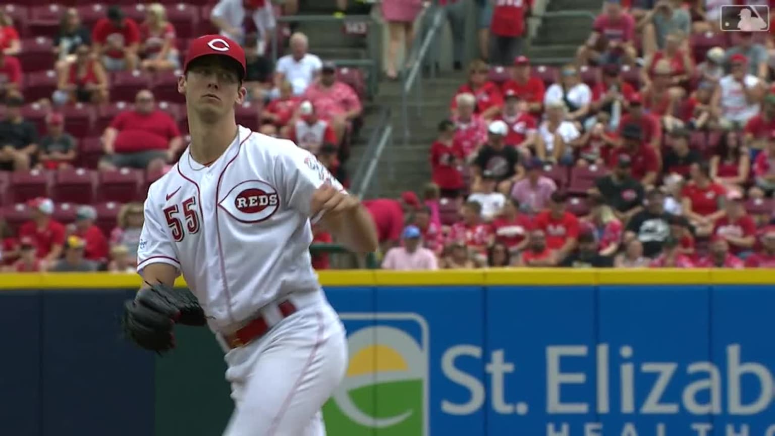 Brandon Williamson's first K | 07/22/2023 | Cincinnati Reds