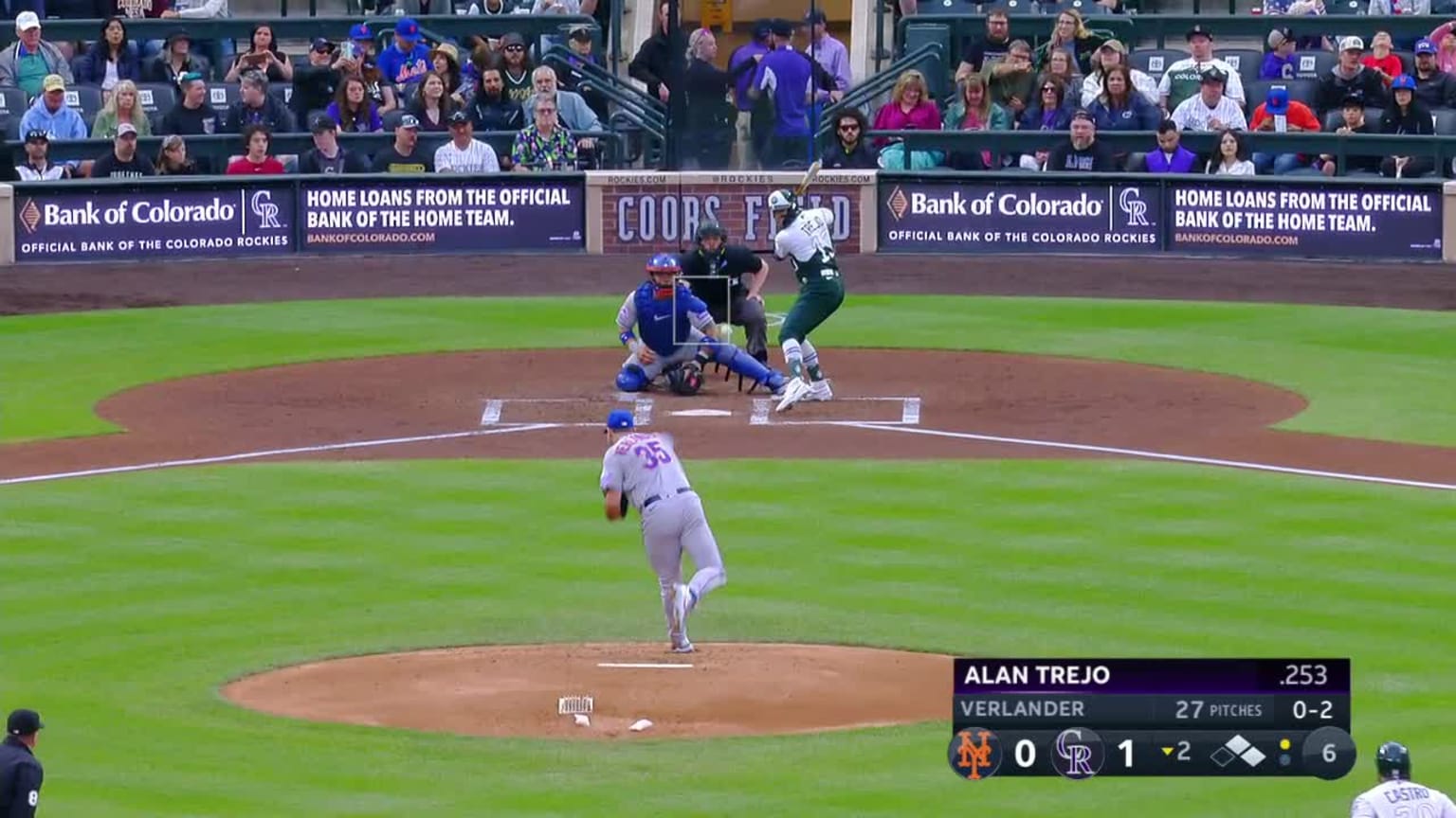 Alan Trejo drives in a run with a double | 05/27/2023 | Colorado Rockies