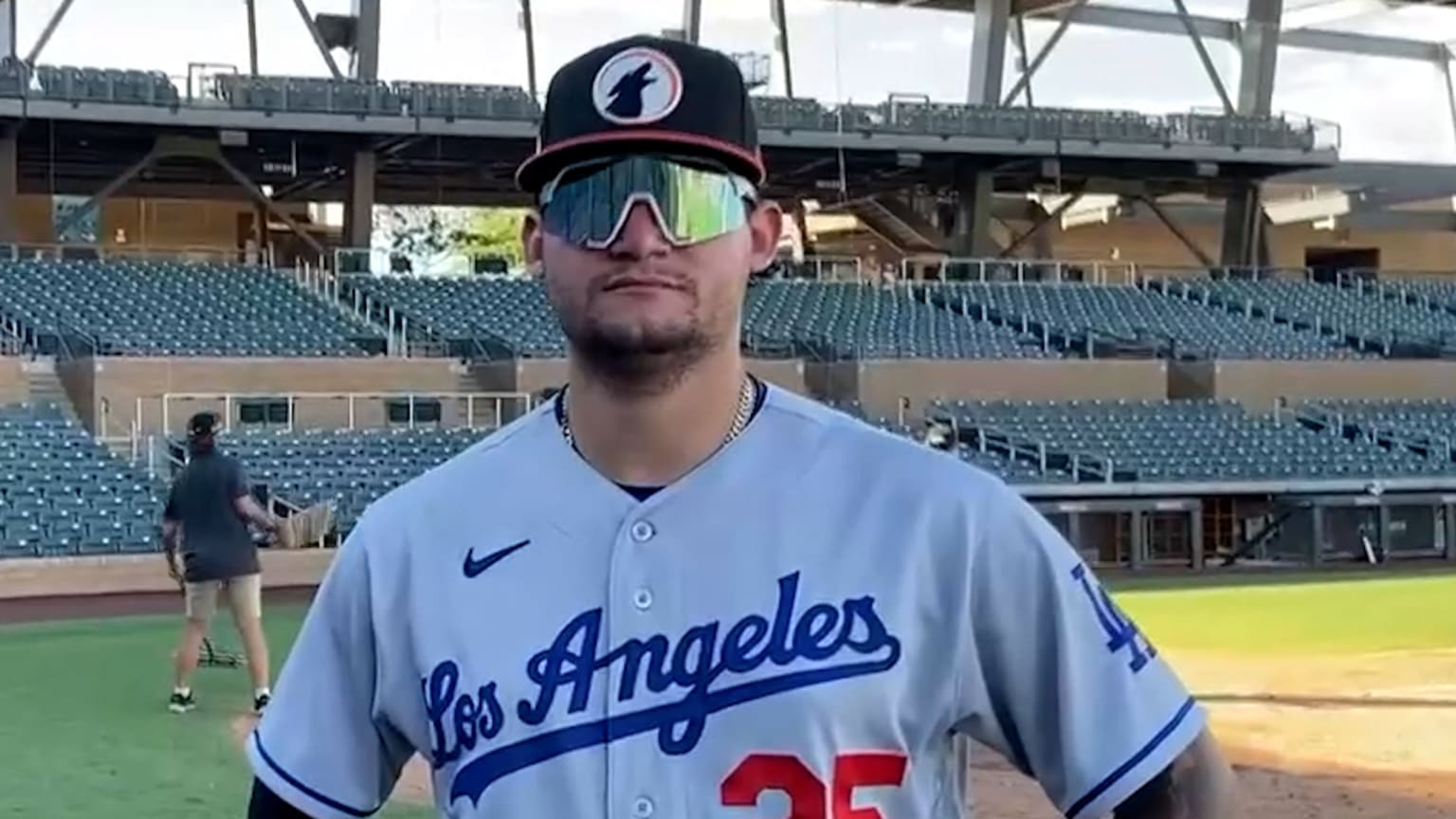 Andy Pages talks working on a consistent swing, more | 10/13/2022 | Los ...