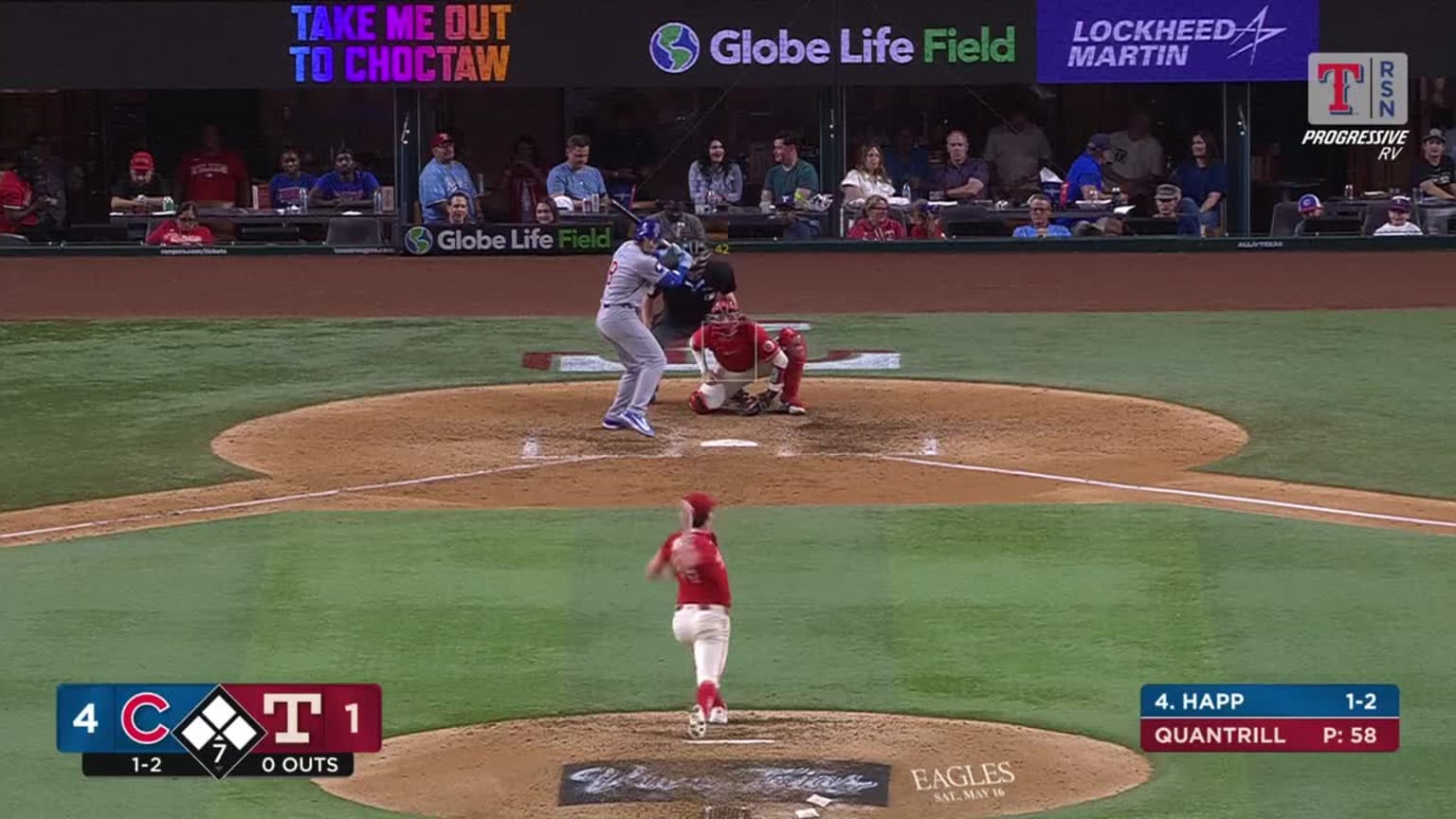 Ian Happ grounds into a force out, second baseman Justin Foscue to ...