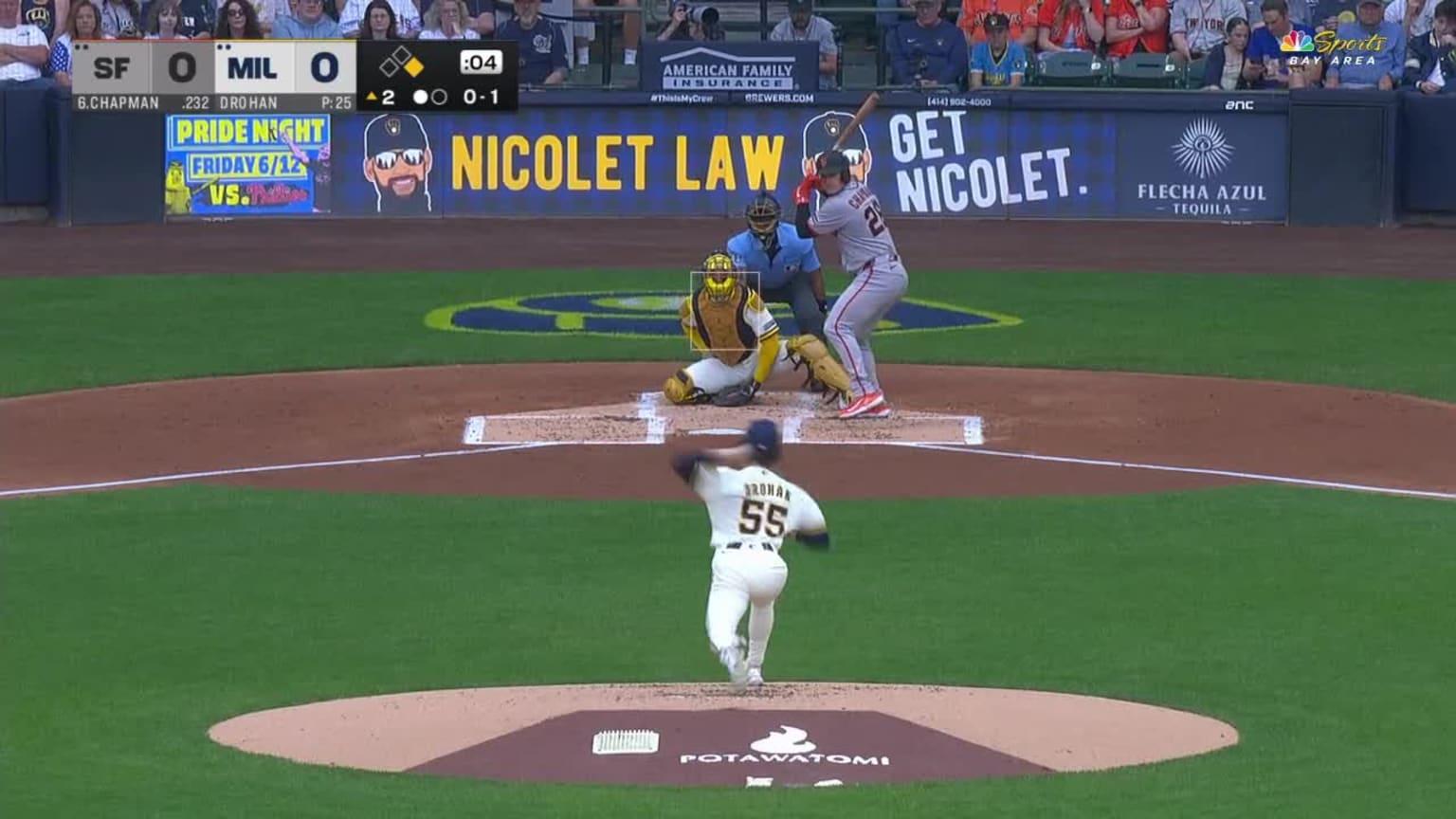 Shane Drohan In play, run(s) to Matt Chapman | 06/01/2026 | MLB.com