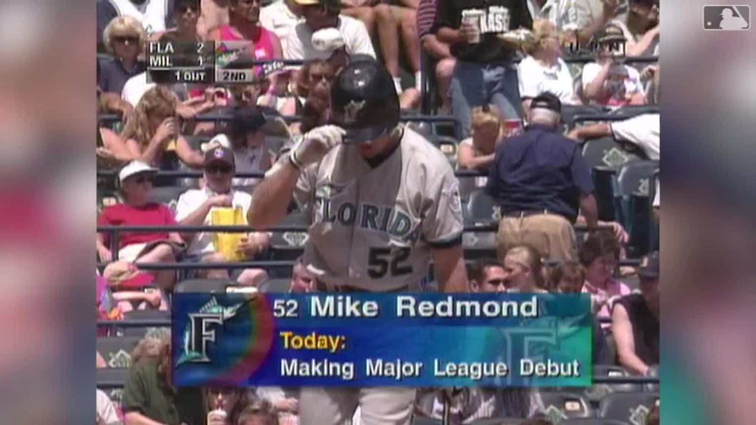 Mike Redmond's MLB debut with the Marlins | 31/05/1998 | Lasmayores.com