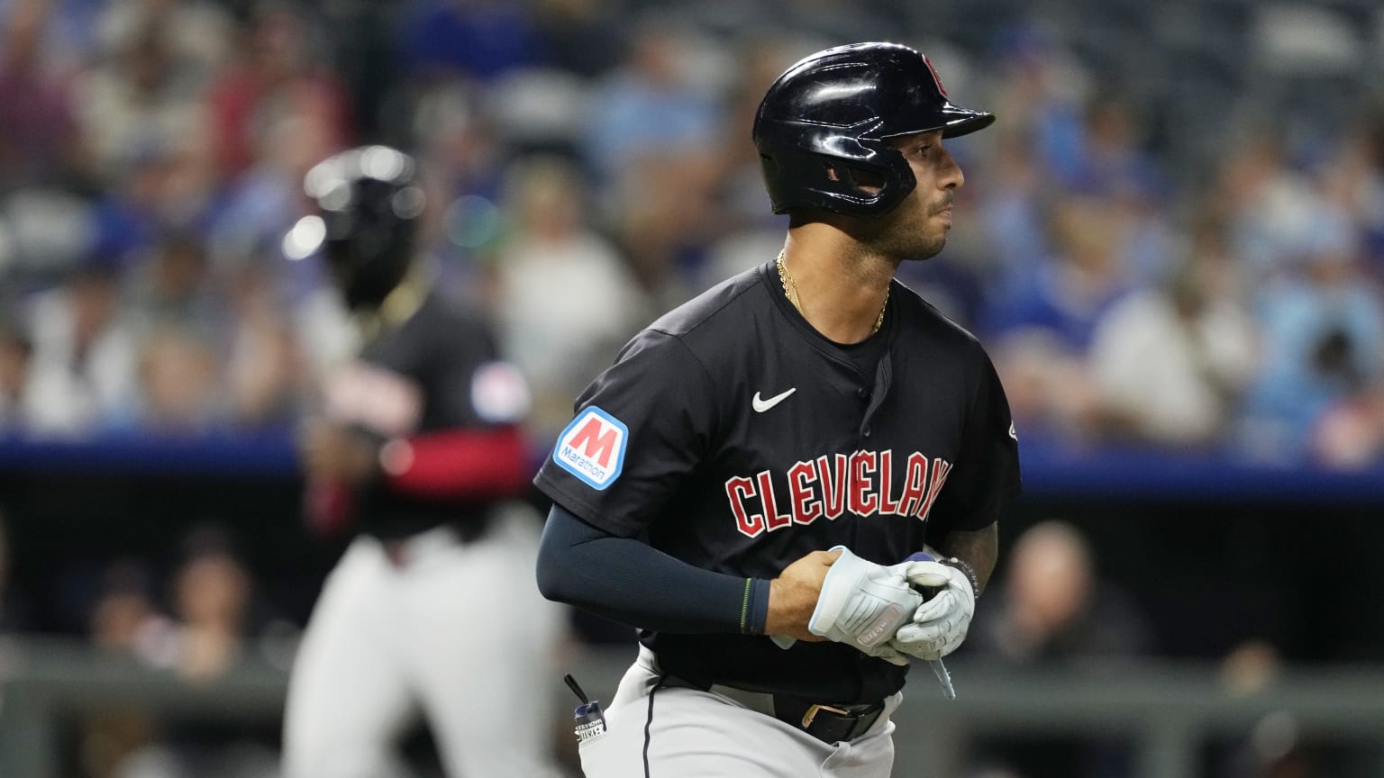 Brayan Rocchio's RBI walk | 09/03/2024 | Cleveland Guardians