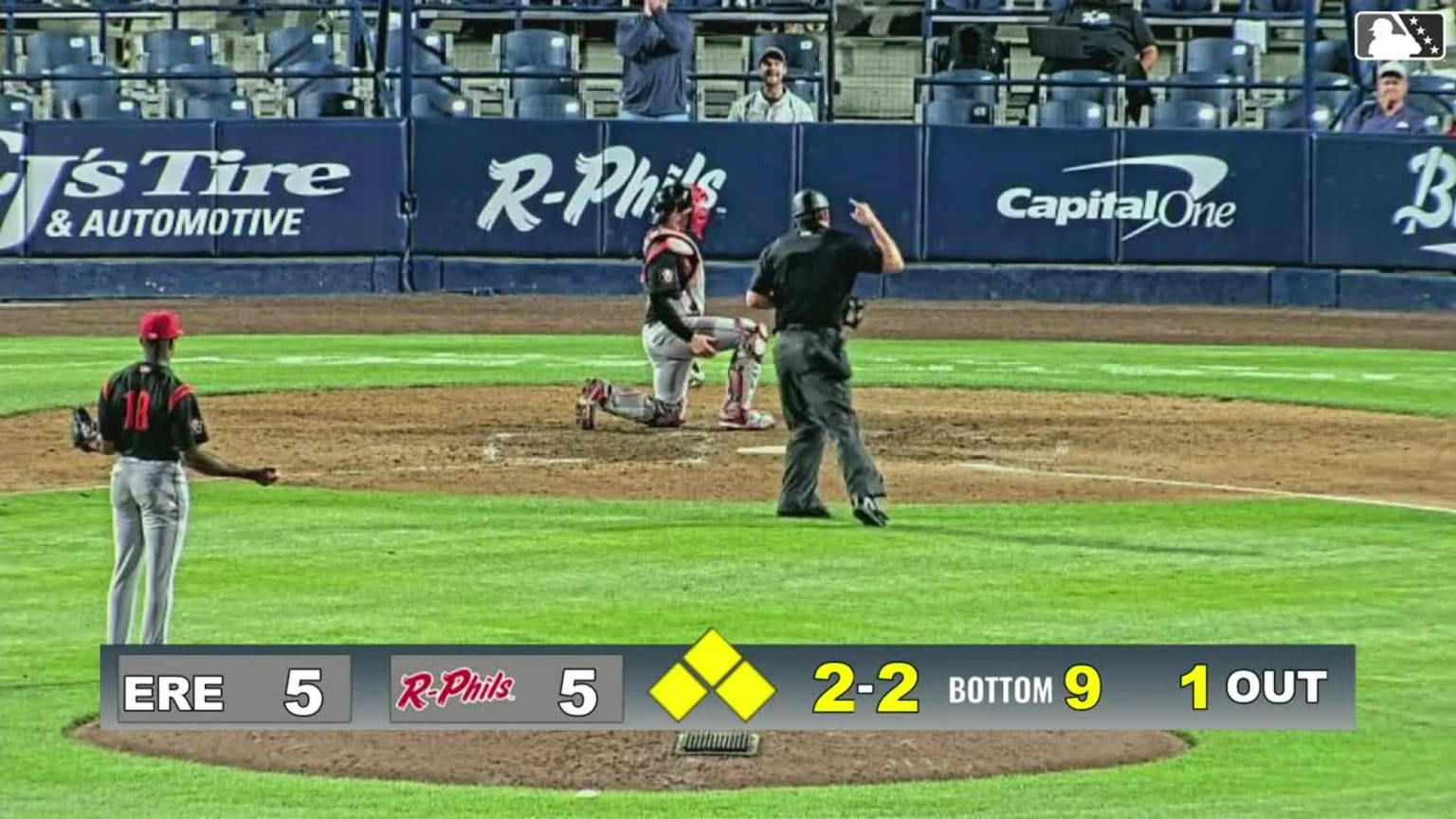 Reading wins on catcher's interference call | 09/05/2024 | MLB.com