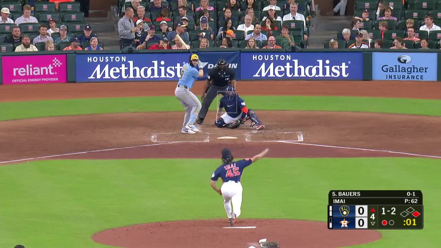 Jake Bauers' two-run homer (9) | 31/05/2026 | Los Brewers de Milwaukee