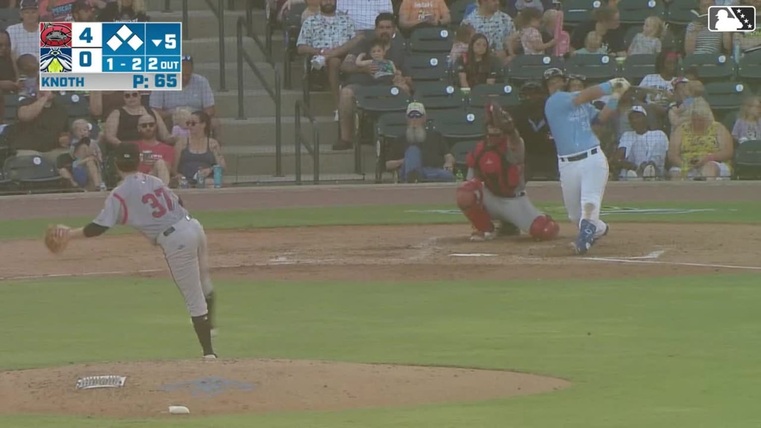 Josh Knoth's seventh strikeout of the game | 06/23/2024 | Milwaukee Brewers