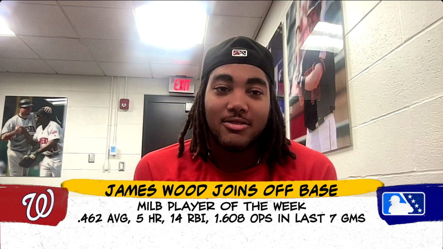 MiLB Player of the Week James Wood joins Off Base | 05/16/2024 | Washington Nationals
