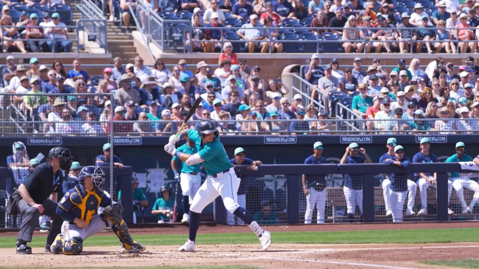 Jared Sundstrom plates run on forceout | 03/23/2025 | Seattle Mariners