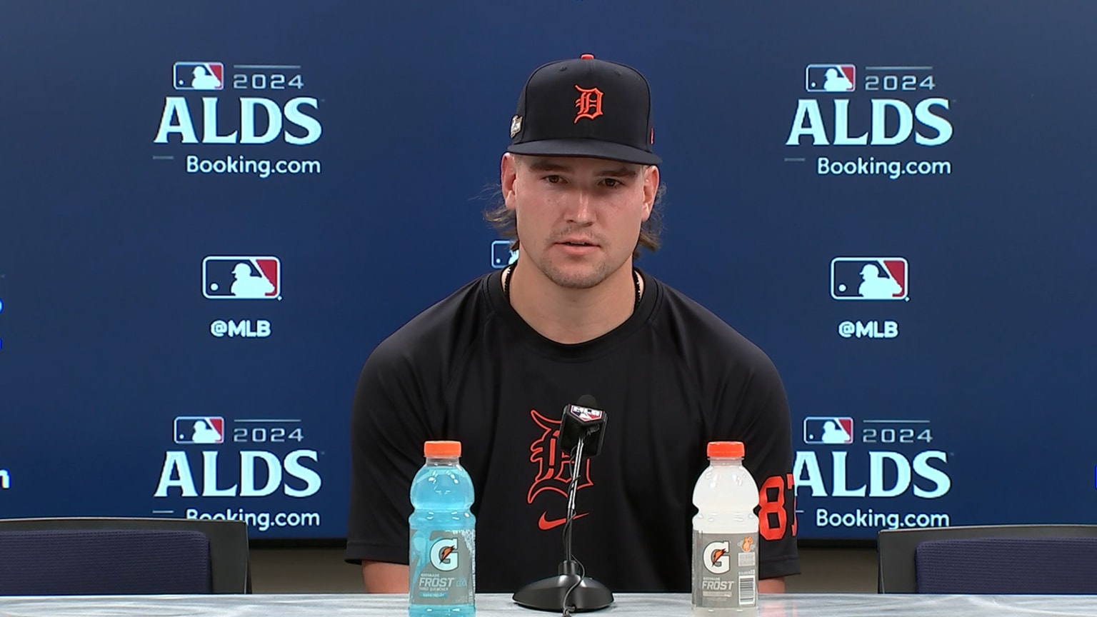 Tyler Holton discusses starting ALDS Game 1 | 10/04/2024 | Detroit Tigers