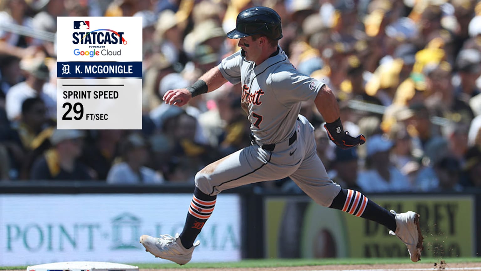 Kevin McGonigle shows sprint speed in debut game | 03/27/2026 | MLB.com