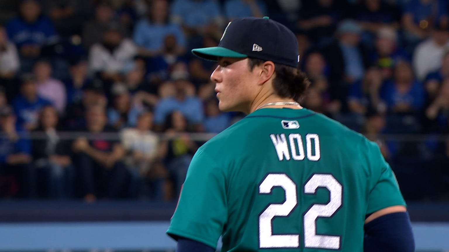 Bryan Woo K's Alan Roden | 04/18/2025 | Seattle Mariners