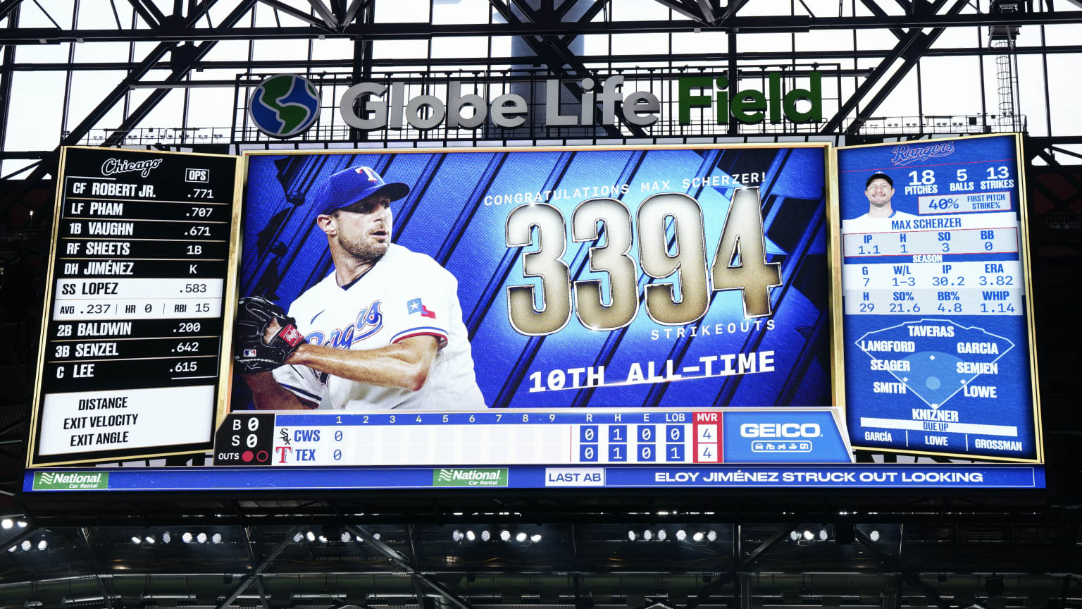 Max Scherzer's 3,394th career K | 07/25/2024 | MLB.com