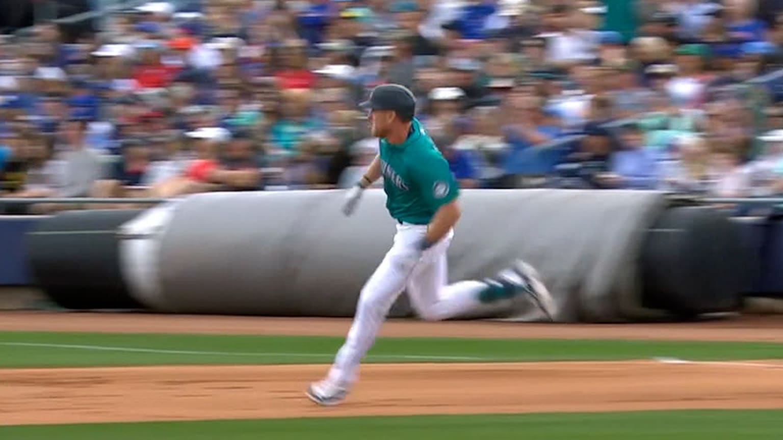 Luke Raley Connects With A Triple 03 24 2024 Seattle Mariners