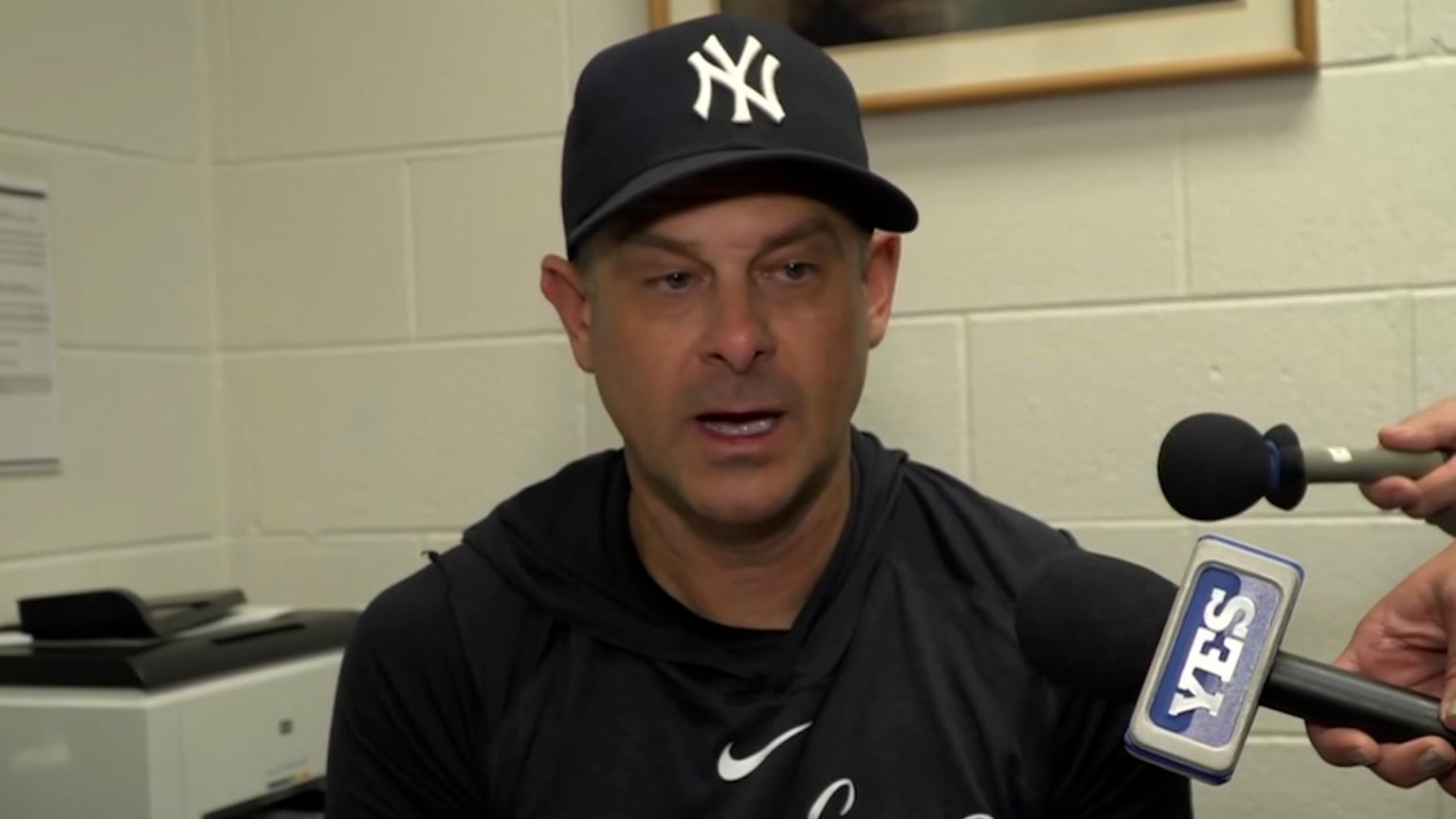 Aaron Boone talks about the 8-7 extra inning loss | 07/16/2023 | New ...
