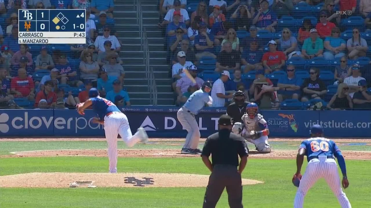 Kyle Manzardo hits a two-run homer to right center | 03/12/2023 | Tampa Bay Rays