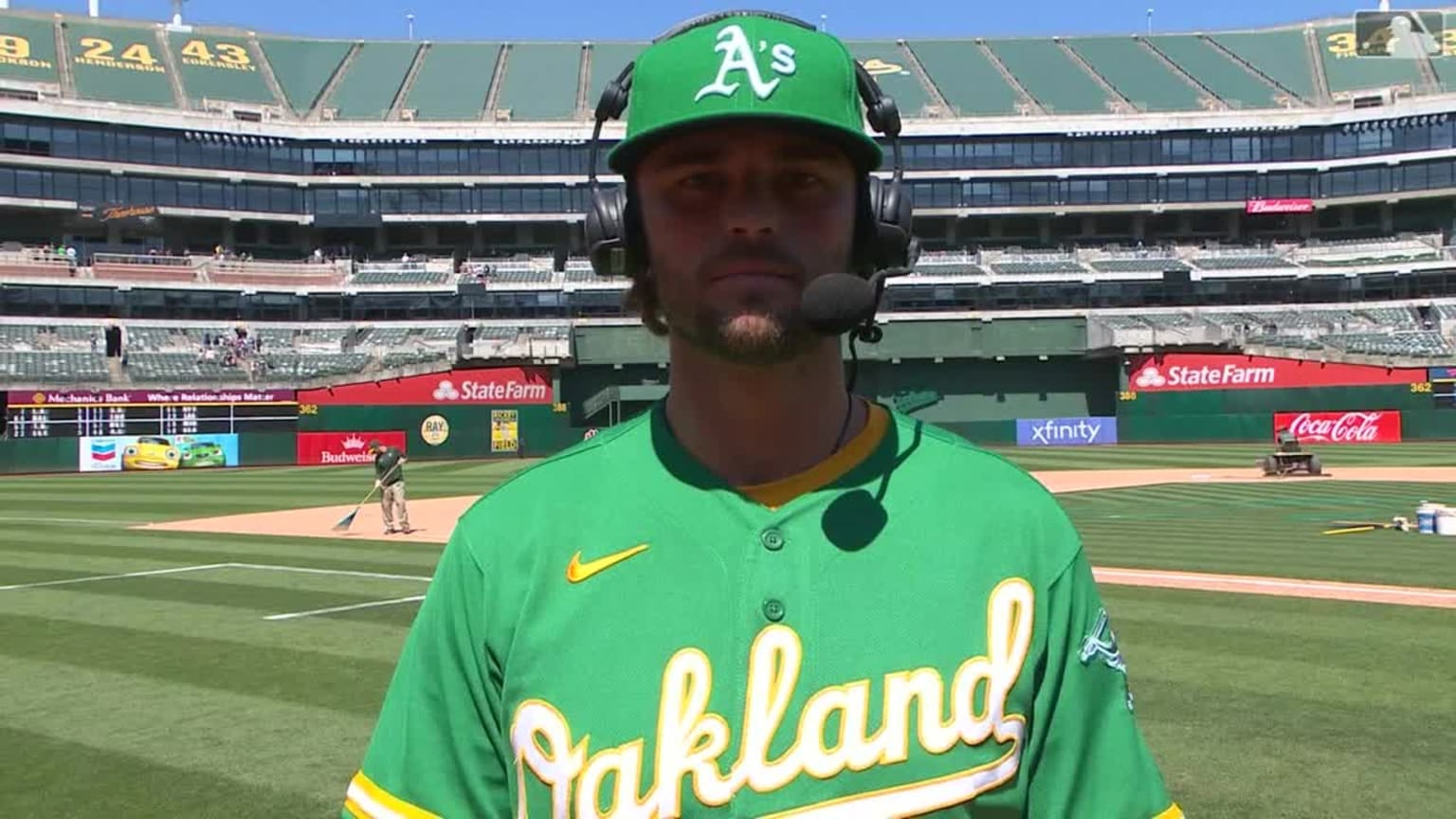 Cody Thomas speaks on first MLB homer and 6-5 win | 07/19/2023 | Athletics