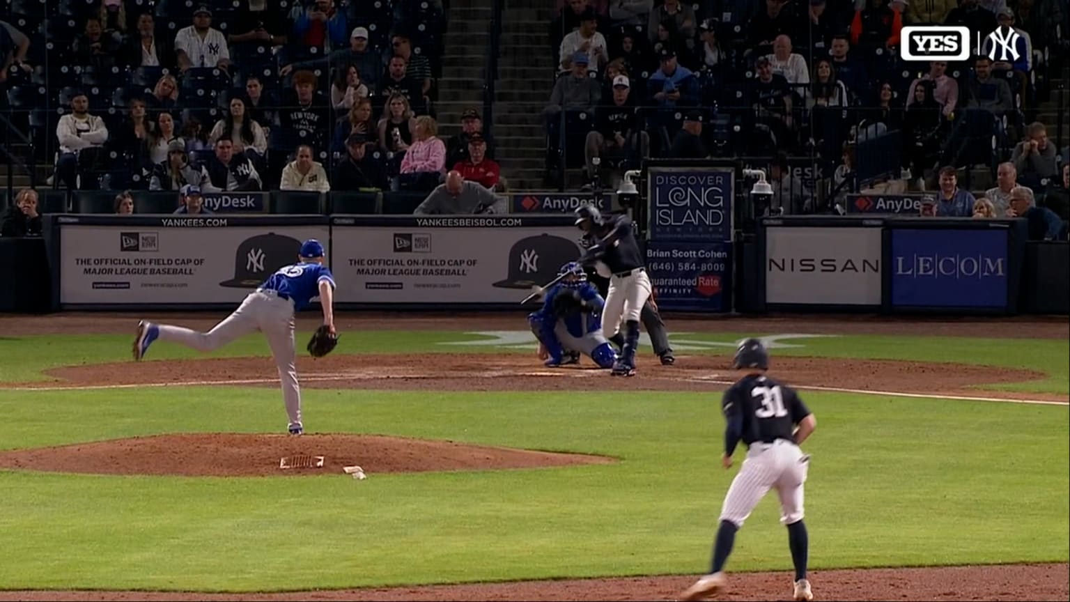 Alexander Vargas pega doble productor | 07/03/2025 | Los Yankees de ...